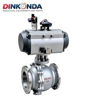 China DINKONDA GLOBAL Power Plants Special Q47F Series Pneumatic Gear Rack Actuator (double Acting/single Acting Spring Reset) Metal Sealed Floating Ball Valve for sale