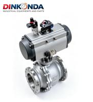 China DINKONDA GLOBAL Power Plants Special Q47F Series Pneumatic Gear Rack Actuator (double Acting/single Acting Spring Reset) Metal Sealed Floating Ball Valve for sale