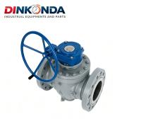 China DINKONDA GLOBAL Power Plants Special Worm Gear 90 ° Rotation Reduction Manual Mechanism WCB Carbon Steel Valve Body, PTFE Soft Seal/metal Hard Seal, Top Mounted Fixed Ball Valve for sale