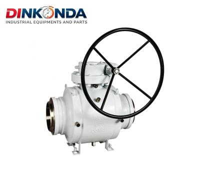 China DINKONDA GLOBAL Power Plants Special HQ67X Series A105 Forged Steel Cylindrical Body Fully Welded Fixed PTFE Soft Seal/metal Hard Seal Ball Valve for sale