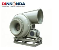China DINKONDA GLOBAL Power Plants Special FRP Series Fiberglass Material Belt Split Transmission Anti-corrosion Ventilation Centrifugal Impeller Fan With Spring Damping Base for sale