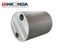China DINKONDA GLOBAL Power Plants Special Stainless Steel/duplex Steel/Hastelloy Circular Corrugated Plate, Fully Welded Non Gasketed Plate Shell Heat Exchanger Plate Bundle for sale