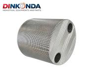 China DINKONDA GLOBAL Power Plants Special Stainless Steel/duplex Steel/Hastelloy Circular Corrugated Plate, Fully Welded Non Gasketed Plate Shell Heat Exchanger Plate Bundle for sale