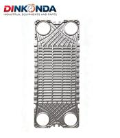 China DINKONDA GLOBAL Power Plants Special FA184 Series Large Ripple, Large Depth, Wide Channel Plate Heat Exchanger Plates Specially Designed For Working Conditions With Particles And High Viscosity Media for sale