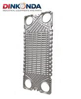 China DINKONDA GLOBAL Power Plants Special FA184 Series Large Ripple, Large Depth, Wide Channel Plate Heat Exchanger Plates Specially Designed For Working Conditions With Particles And High Viscosity Media for sale