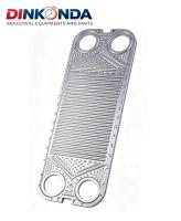 China DINKONDA GLOBAL Power Plants Special SF123 Series Universal High-efficiency Gasket Type Plate Herringbone Composite Corrugated Heat Exchanger Plate for sale