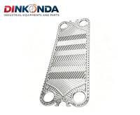 China DINKONDA GLOBAL Power Plants Special 0.4/0.5/0.6/0.8/1mm, AISI316 Material, GEA-Kelvion VT20 Separated Liquid Flow Plate Heat Exchanger Domestical Substitute Plates for sale