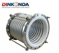 China DINKONDA GLOBAL Power Plants Special 304 316 2205 Duplex Stainless Steel Lined PTEE Corrugated Compensator Composite Pipeline Metal Expansion Joint for sale