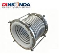 China DINKONDA GLOBAL Power Plants Special 304 316 2205 Duplex Stainless Steel Lined PTEE Corrugated Compensator Composite Pipeline Metal Expansion Joint for sale