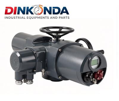 China DINKONDA GLOBAL Power Plants Special AC380V / AC220V IP67 Switch/Adjustable Type Intelligent Q-type -90 ° Partial Rotation Explosion-proof Electric Actuator for sale