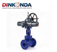 China DINKONDA GLOBAL Power Plants Special Intelligent Non-invasive Multi Turn Electric Actuator Paired With High-temperature And High-pressure Flange Gate Valve for sale