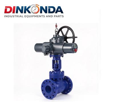 China DINKONDA GLOBAL Power Plants Special Intelligent Non-invasive Multi Turn Electric Actuator Paired With High-temperature And High-pressure Flange Gate Valve for sale