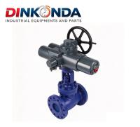 China DINKONDA GLOBAL Power Plants Special Intelligent Non-invasive Multi Turn Electric Actuator Paired With High-temperature And High-pressure Flange Gate Valve for sale