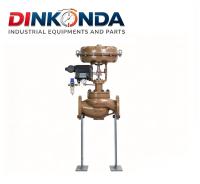 China DINKONDA GLOBAL Power Plants Special RQ Series Pneumatic Diaphragm Regulating Valve, Pneumatic Diaphragm Actuator And Straight Through Single Seat Regulating Valve for sale