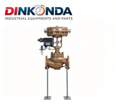 China DINKONDA GLOBAL Power Plants Special RQ Series Pneumatic Diaphragm Regulating Valve, Pneumatic Diaphragm Actuator And Straight Through Single Seat Regulating Valve for sale