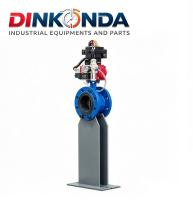 China DINKONDA GLOBAL Power Plants Special RQ Series Pneumatic Switch Type Flange Butterfly Valve, Angular Stroke Pneumatic Actuator And Flange Type Soft Seal Butterfly Valve for sale