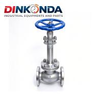 China DINKONDA GLOBAL Power Plants Special Class150LB~Class600LB Flange Connection American Standard Low-temperature Extended Long Neck Valve Cover Globe Valve,One-way Shut-off Valve for sale