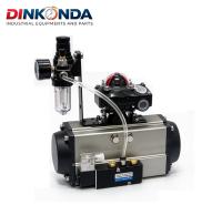 China DINKONDA GLOBAL Power Plants Special AT Series Gear Rack Type Angular Stroke Pneumatic Actuator (with Air Source Processing Triple Piece) for sale