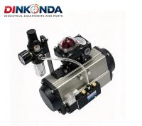 China DINKONDA GLOBAL Power Plants Special AT Series Gear Rack Type Angular Stroke Pneumatic Actuator (with Air Source Processing Triple Piece) for sale