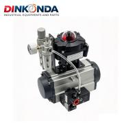China DINKONDA GLOBAL Power Plants Special Single Acting/double Acting 0~90° Angular Stroke Gear Rack Pneumatic Drive Ex D IIC T6 Explosion-proof Pneumatic Actuator for sale