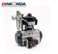 China DINKONDA GLOBAL Power Plants Special Single Acting/double Acting 0~90° Angular Stroke Gear Rack Pneumatic Drive Ex D IIC T6 Explosion-proof Pneumatic Actuator for sale