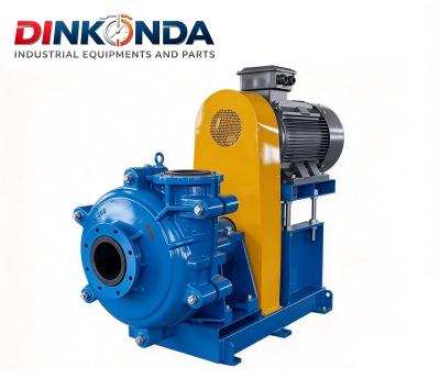 China DINKONDA GLOBAL Power Plants Special AHR Series Wear-resistant And Corrosion-resistant Natural Rubber Slurry Pump, Cantilever Horizontal Double Shell Axial Suction Centrifugal Pump for sale