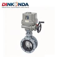 China DINKONDA GLOBAL Power Plants Special ≤ 425 ℃ Medium, Triple Eccentric Multi-level Metal Hard Bi-directional Sealed Electric Butterfly Valve for sale