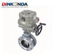 China DINKONDA GLOBAL Power Plants Special ≤ 425 ℃ Medium, Triple Eccentric Multi-level Metal Hard Bi-directional Sealed Electric Butterfly Valve for sale