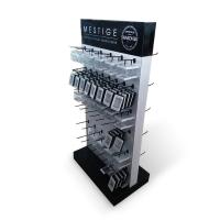 China Custom Multifunctional Cardboard Stand Display With Metal Hooks For Advertising for sale