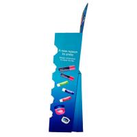 China Durable Varnishing Carton Display Stands Stamp Cardboard Floor Display Stands for sale