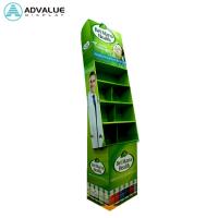 China Sturdy Cardboard Retail Display Stands Promotion Corrugated Floor Displays for sale