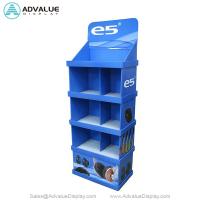 China Sturdy Cardboard Retail Display Stands Promotion Corrugated Floor Displays for sale
