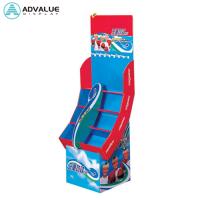 China Sturdy Cardboard Retail Display Stands Promotion Corrugated Floor Displays for sale