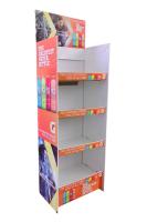 China Customizable Cardboard Shelf Display Racks For Retail / Promotion for sale