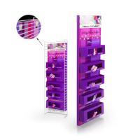 China Lightweight Retail Cardboard Sidekick Display Racks Customizable Logo for sale