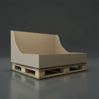 China Custom Corrugated Cardboard Display Stands Glossy Lamination For Promotion / Advertising for sale
