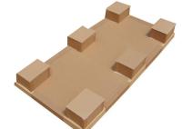 China Supermarket Corrugated Honeycomb Cardboard Paper Pallet High Load Bearing Capacity for sale