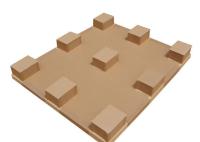 China Supermarket Corrugated Honeycomb Cardboard Paper Pallet High Load Bearing Capacity for sale