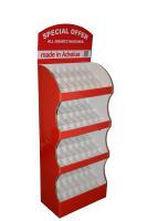 China Assembled Packing Cardboard Stand Display With UV Varnishing for sale