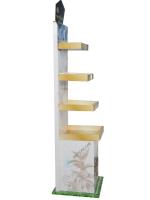 China Flat Packed Cardboard Stand Display Pedestals For Promotion / Advertising for sale