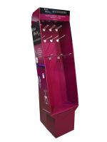 China Custom POS Cardboard Stand Display With Plastic / Metal Hooks for sale