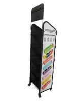 China 5 Tier Freestanding Metal Stand Display With 500 Lbs Capacity for sale