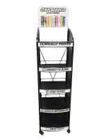 China 5 Tier Freestanding Metal Stand Display With 500 Lbs Capacity for sale