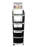 China 5 Tier Freestanding Metal Stand Display With 500 Lbs Capacity for sale