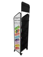 China 5 Tier Freestanding Metal Stand Display With 500 Lbs Capacity for sale