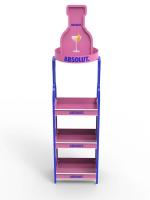China 3 Tier Adjustable Metal Supermarket Display Rack Shelves For Shop for sale
