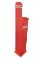 China Freestanding Custom Metal Display Stands For Coca Cola 500 Lbs Weight Capacity for sale