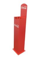 China Freestanding Custom Metal Display Stands For Coca Cola 500 Lbs Weight Capacity for sale