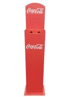 China Freestanding Custom Metal Display Stands For Coca Cola 500 Lbs Weight Capacity for sale
