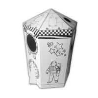China White Castle Cardboard Playhouse To Color For Kids 5 Pounds Weight for sale